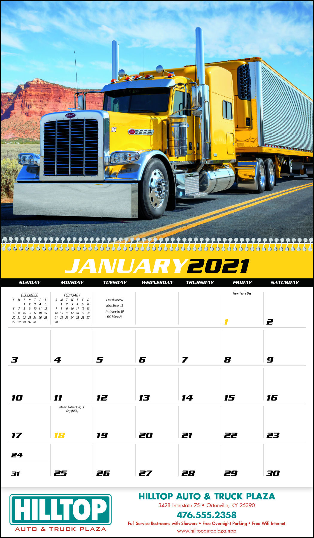 Promotion Pros - Big Rigs 2022 Calendar